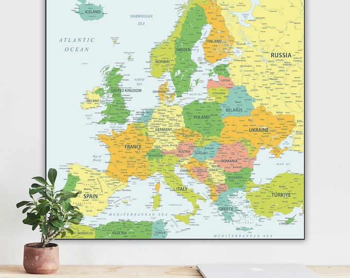 Poster, Many Sizes Available; Cia Map of Europe 2004 - Etsy Canada