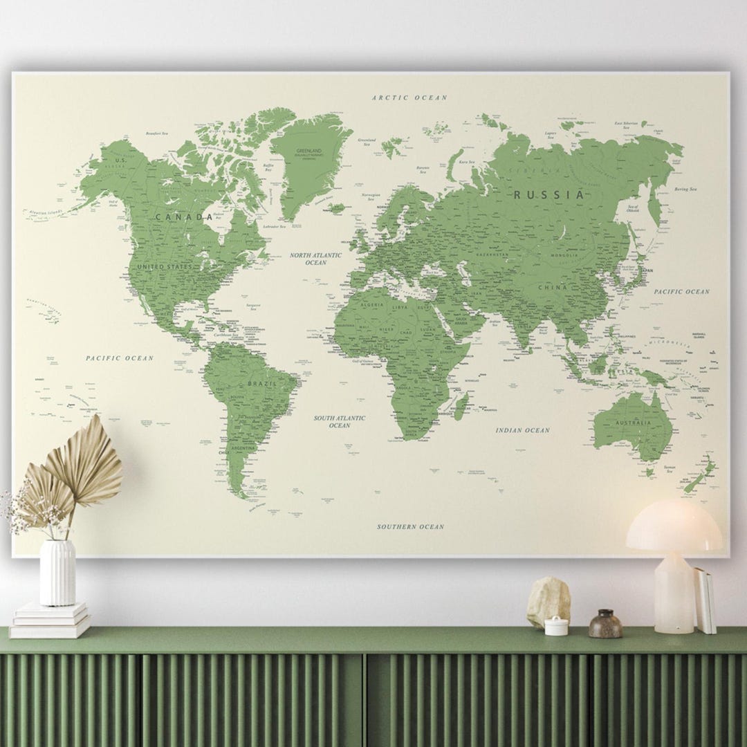 Mapa del mundo XL detallado: descarga el mapa del mundo imprimible ...