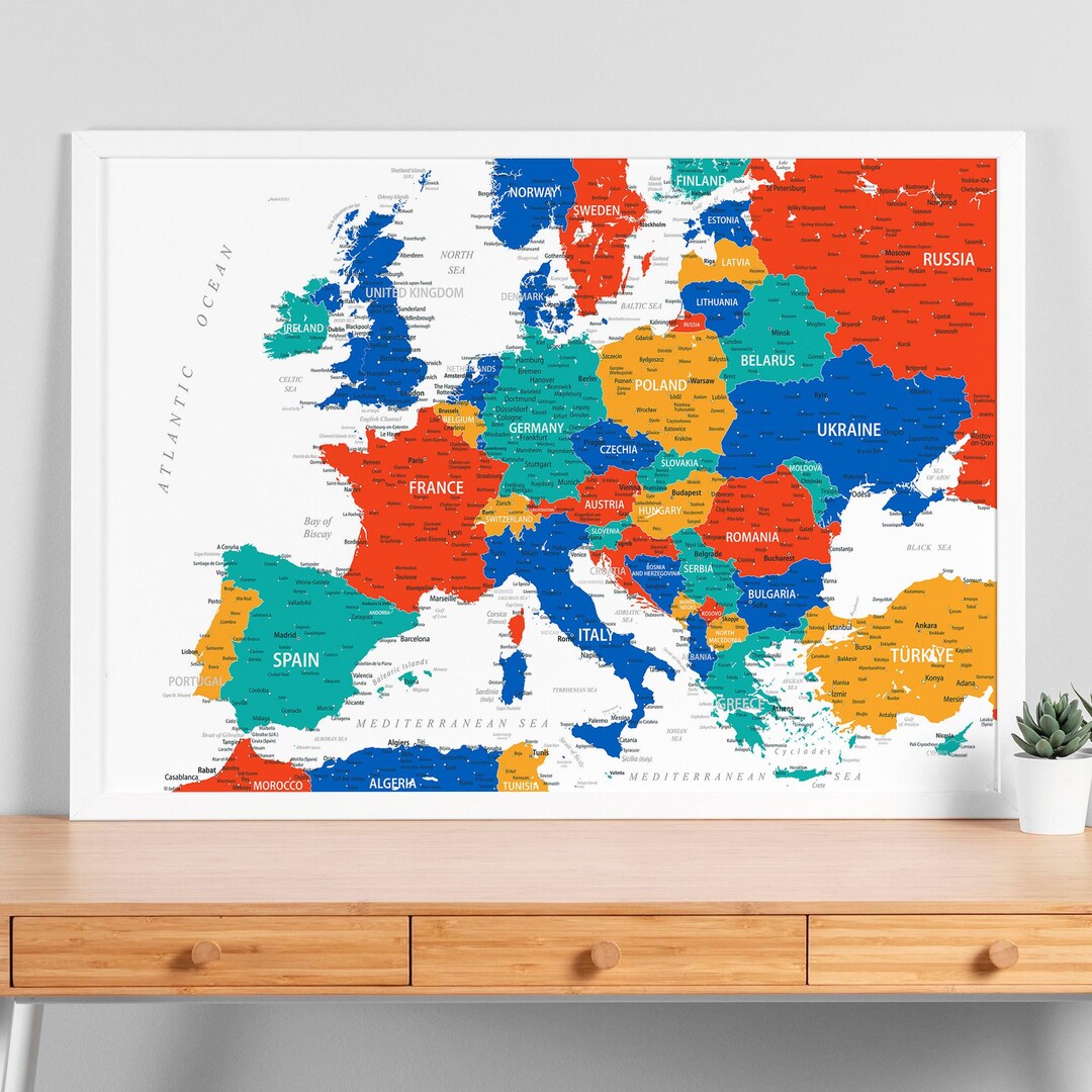 Digital Political Map of Europe - Download Highly Detailed Travel ...