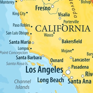 Printable USA Map – Detailed United States Map Digital Download ...