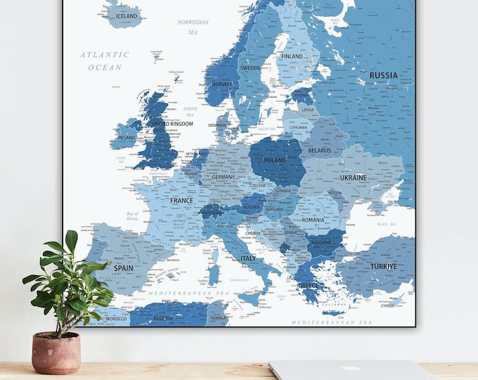 Poster, Many Sizes Available; Cia Map of Europe 2004 - Etsy Canada