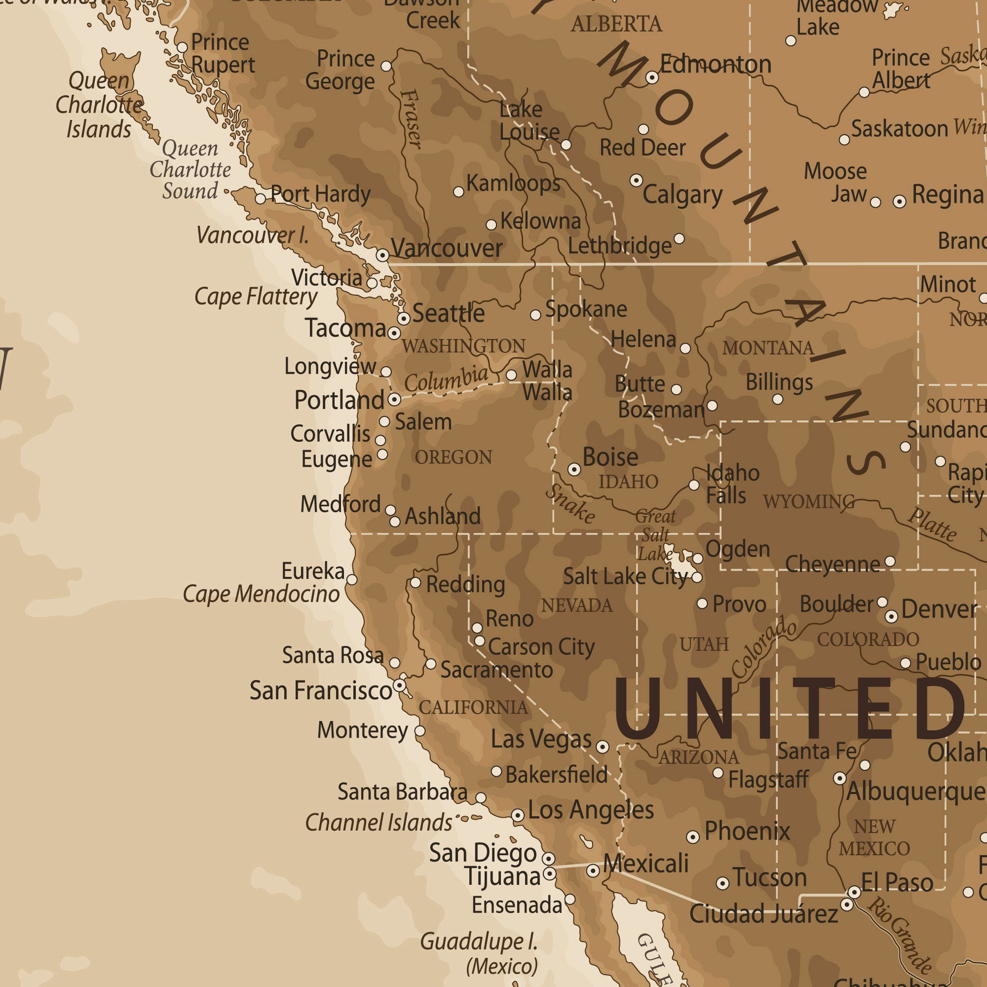 Large World Map Digital Download | Vintage High-res Printable Map for ...