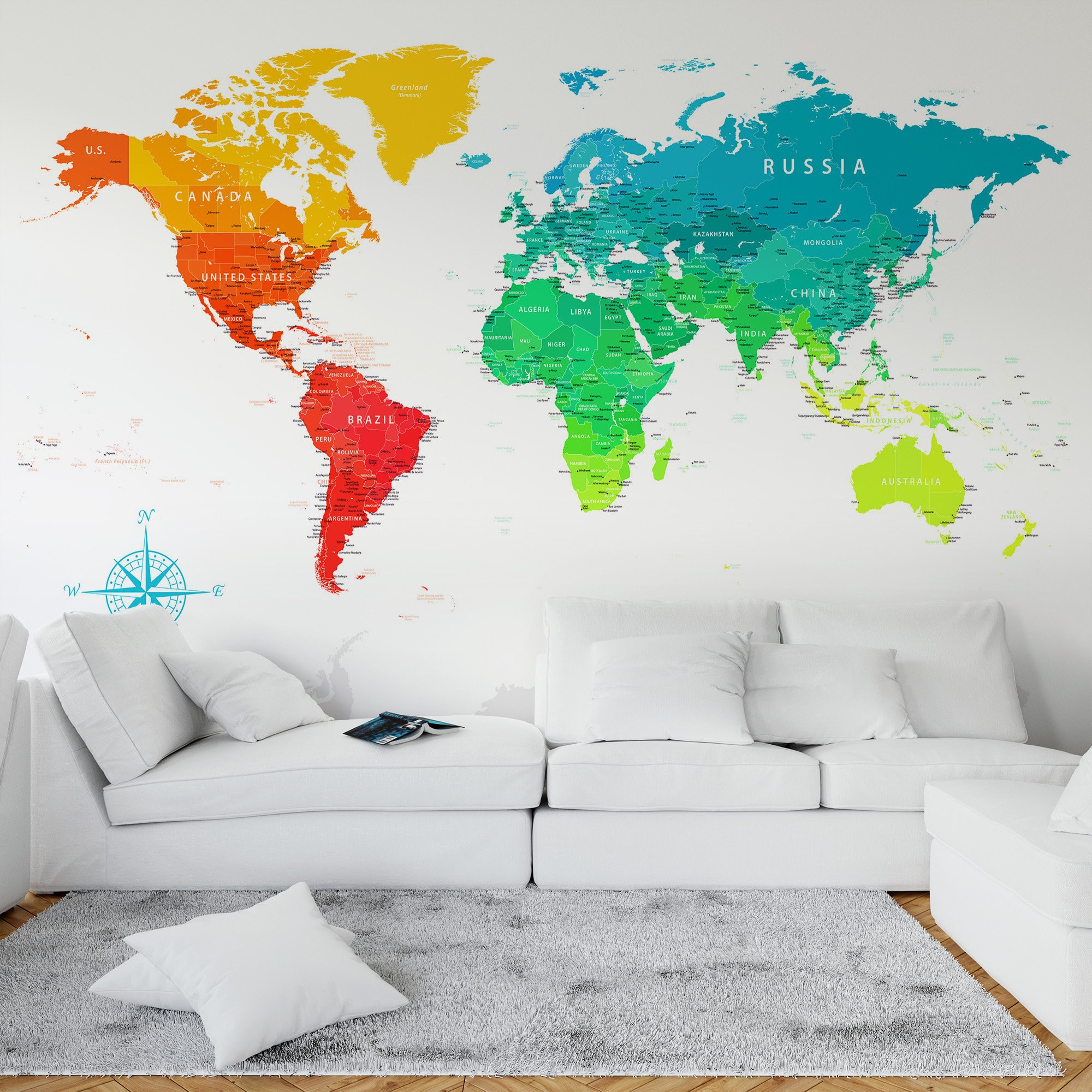 Printable World Map. High Resolution Map. Digital Map of the World ...