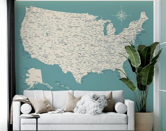 Printable United States of America Map digital Download - Etsy