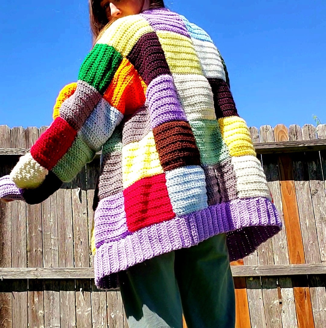 The Patchwork Cardi of Many Colors - Etsy