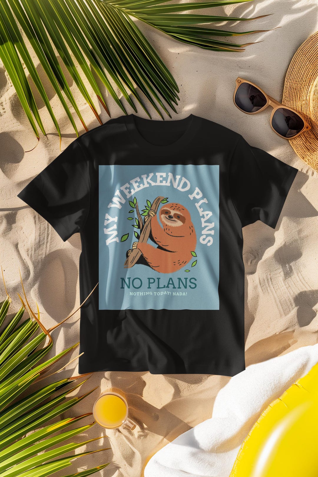 T-shirt Unisex, Sloth, my Weekend Plans, No Plans, Nothing Today for ...