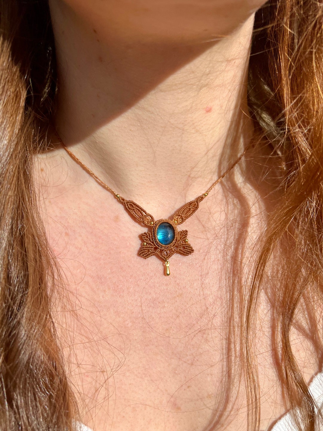 Niamh Model Macramé Necklace - Etsy