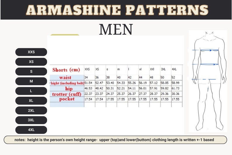 Shorts Sewing Patterns for Men, Shorts Sewing Pattern, Easy Sewing ...