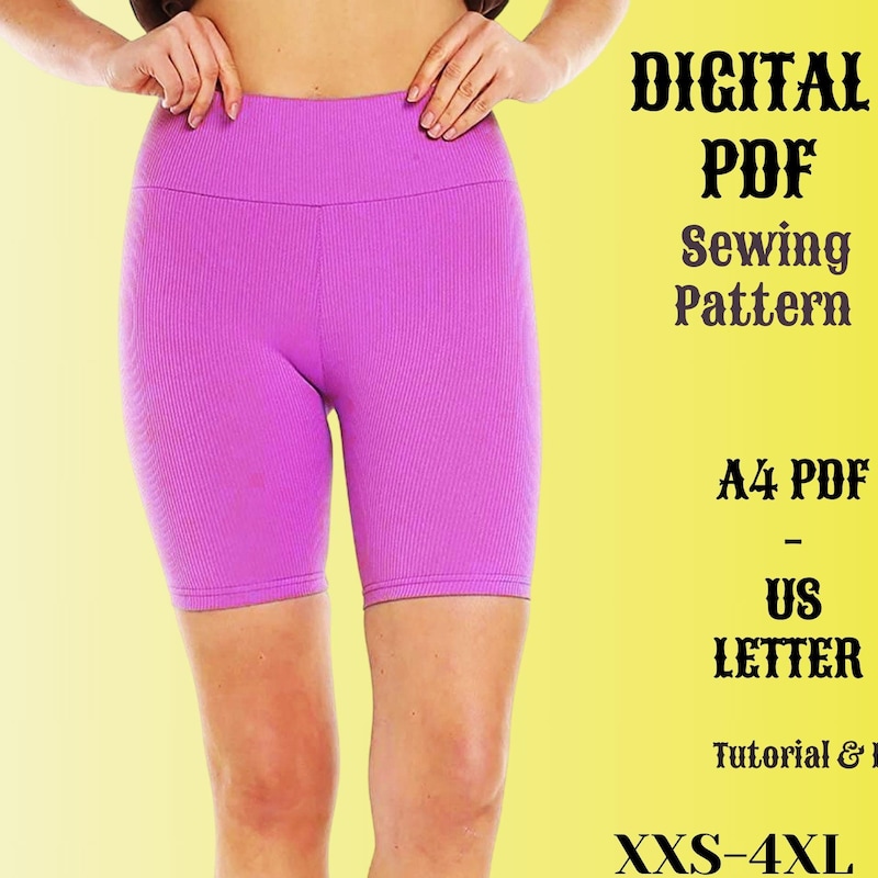 Yoga Shorts Pattern - Etsy
