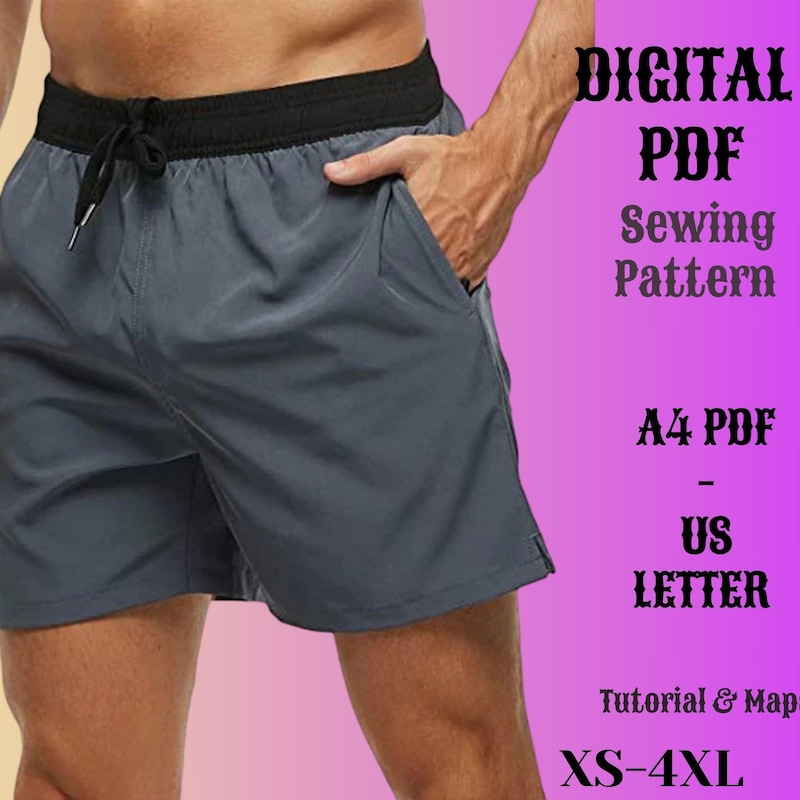 Mens Swim Trunks Pattern - Etsy