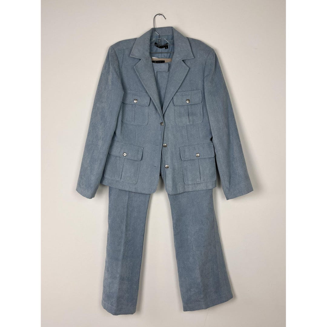 Vintage Baby Blue Full Suit - Etsy