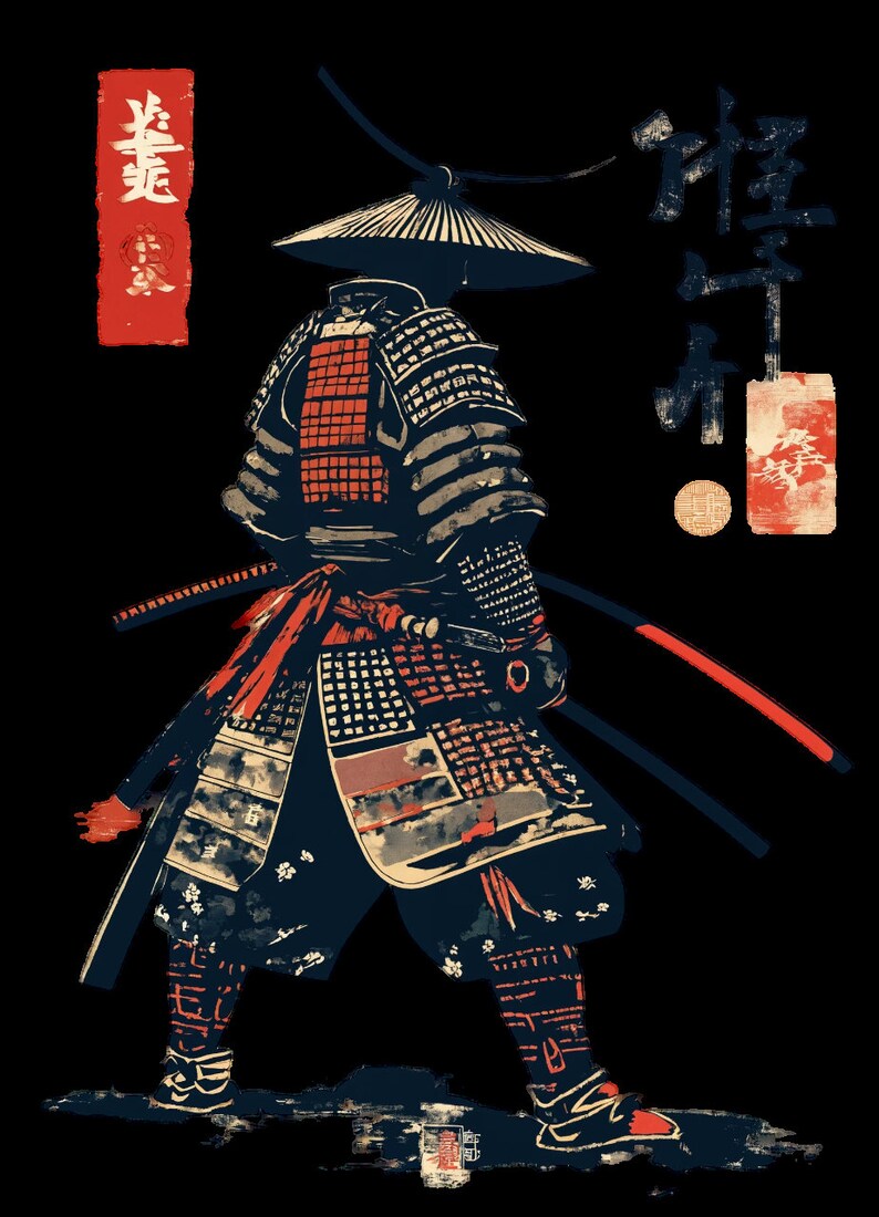Samurai Png, Transparet Png, Pdf, Svg, Designed, Digital Print, Digital ...