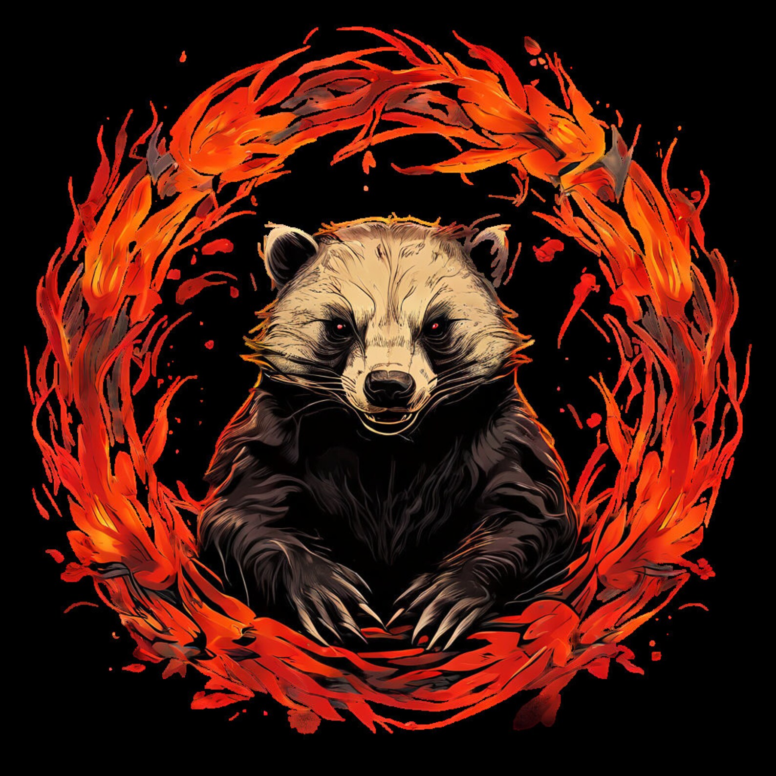 Honey Badger Png, Transparet Png, Pdf, Svg, Designed, Digital Print ...
