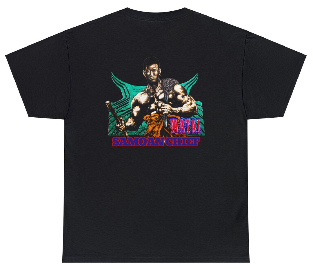 Samoan Strength Samoan Chief Matai Shirt Vintage Design 90s New Print T ...