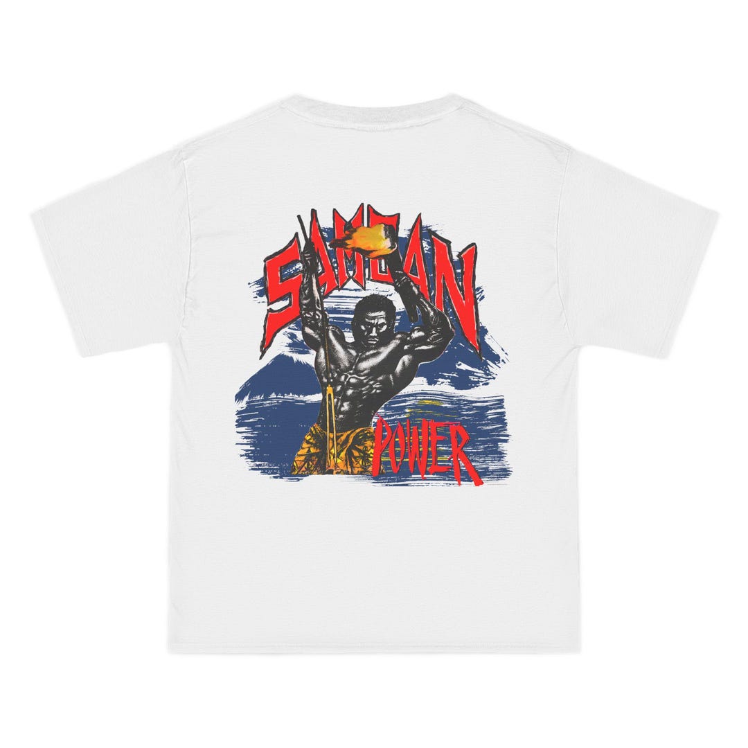 Samoan Strength Samoan Power Vintage Design 90s New Print Beefy-t ...