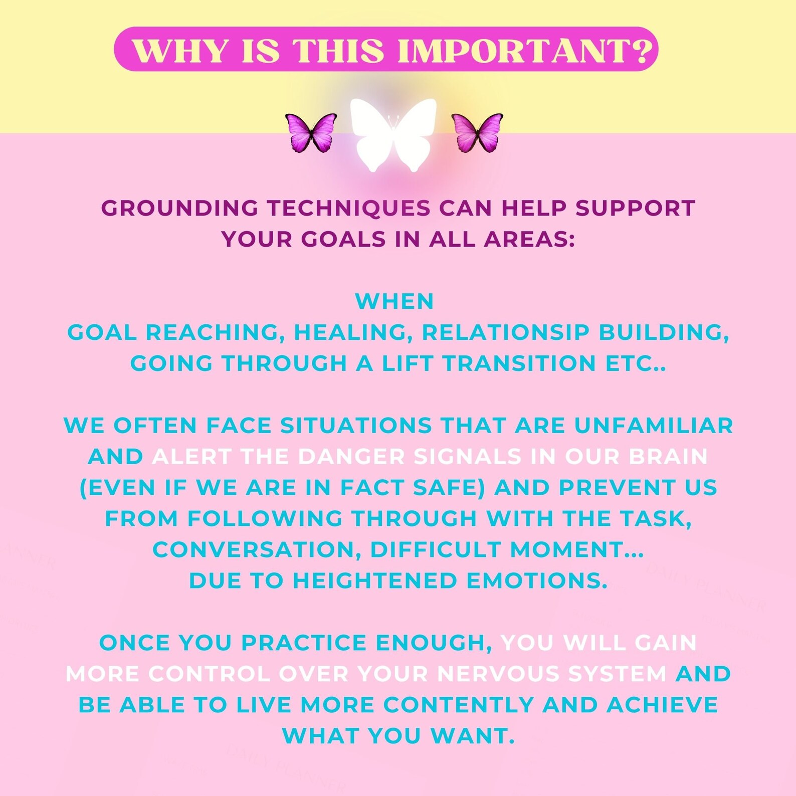 GROUNDING TECHNIQUE CHEATSHEET | Calm Your Anxiety & Regulate Nervous ...