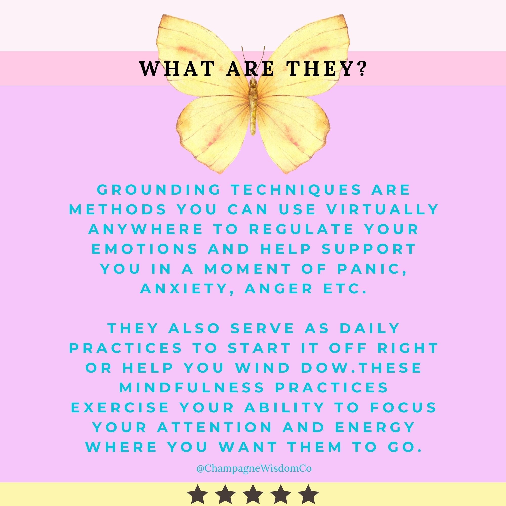 GROUNDING TECHNIQUE CHEATSHEET | Calm Your Anxiety & Regulate Nervous ...