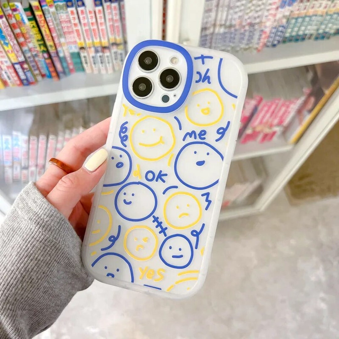 BMS Korean Glossy Laser Oil Painting Flowers Phone Case for iPhone 14 ...