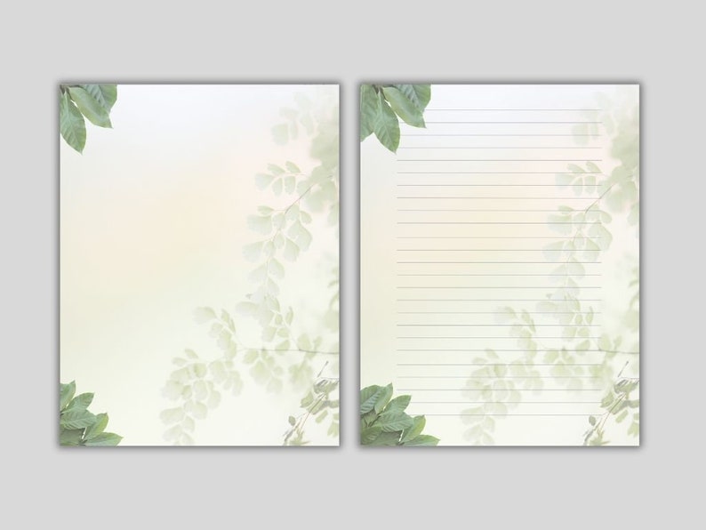 Printable Stationary Bundle,printable Stationery Lined Paper, Printable ...