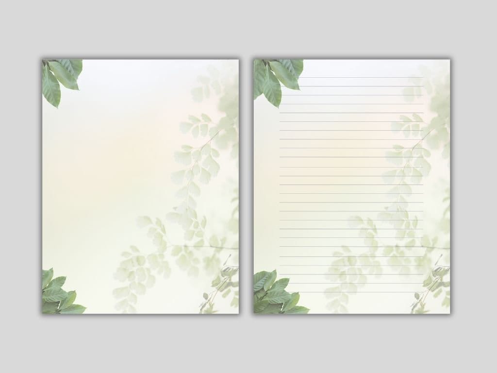 Printable Stationary Bundle,printable Stationery Lined Paper, Printable ...