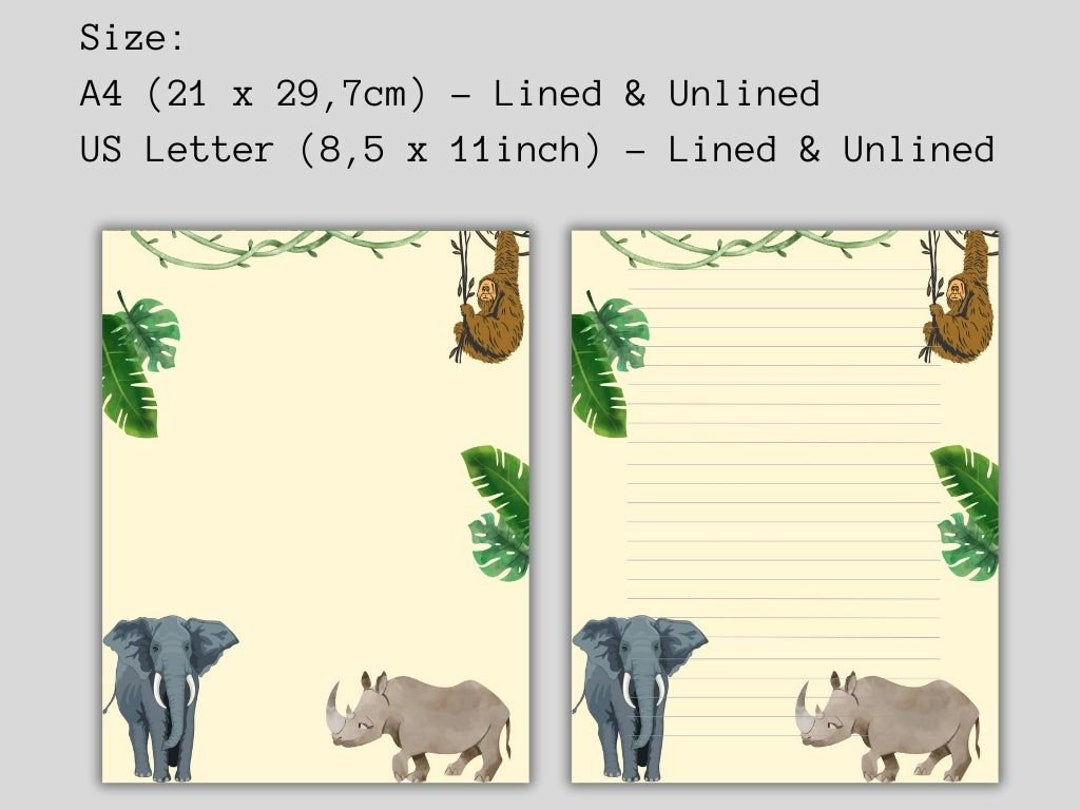 Printable Stationary Dinosaurs, Printable Stationery Lined Paper ...