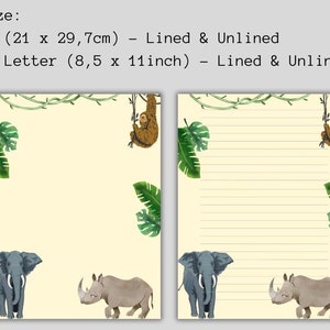 Printable Stationary Dinosaurs, Printable Stationery Lined Paper ...