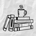 Books and Coffee SVG - Fun Design, Instant Download, Digital Cut File ...