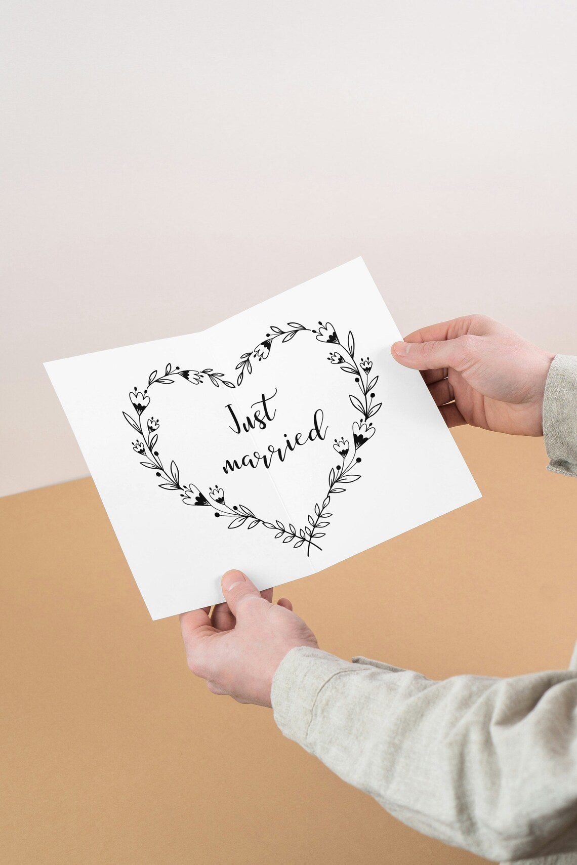 Just Married SVG Cut File - Elegant Design for Wedding Crafts, PNG, PDF ...