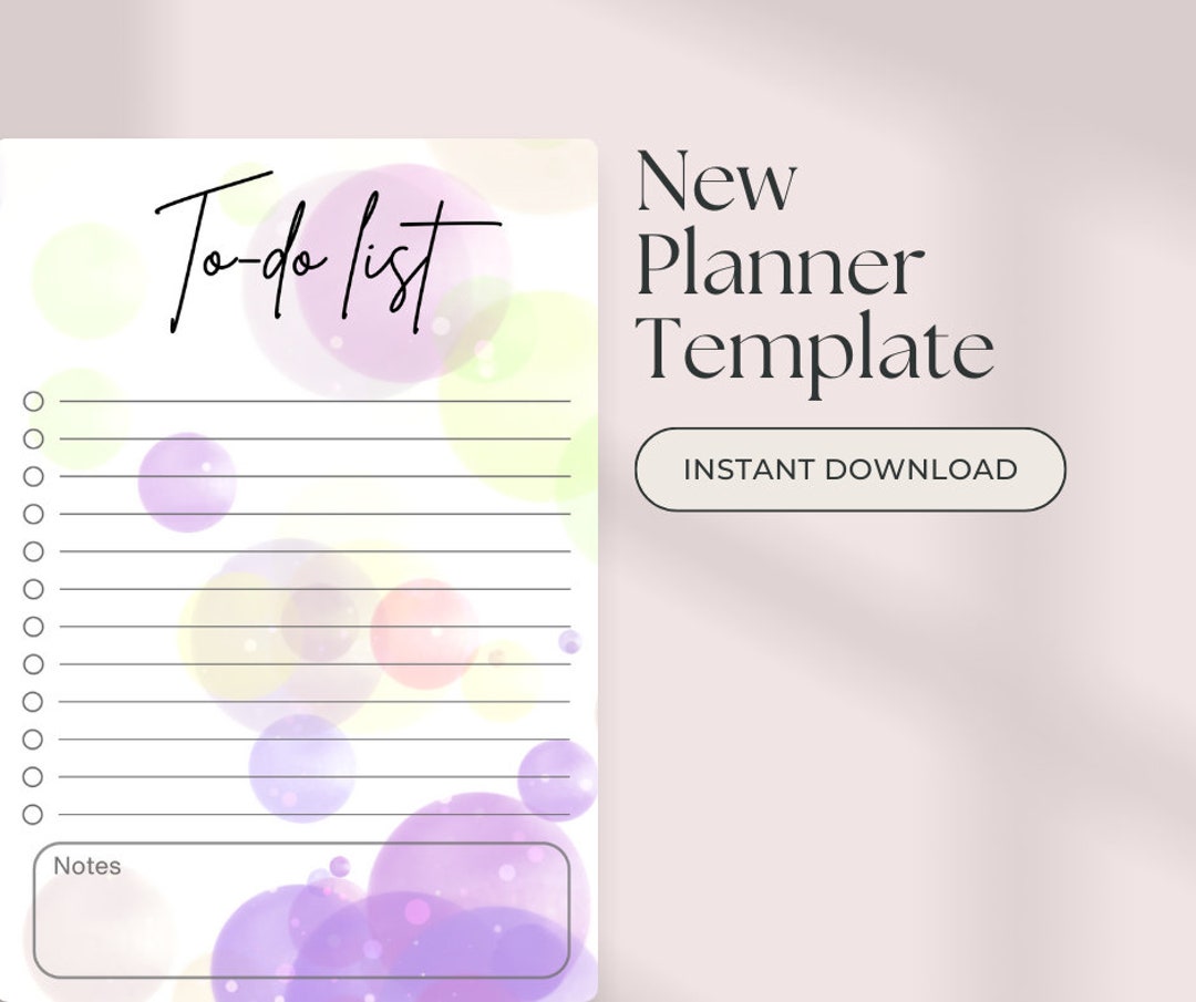 To-do List Printable Planner Sheet - Etsy