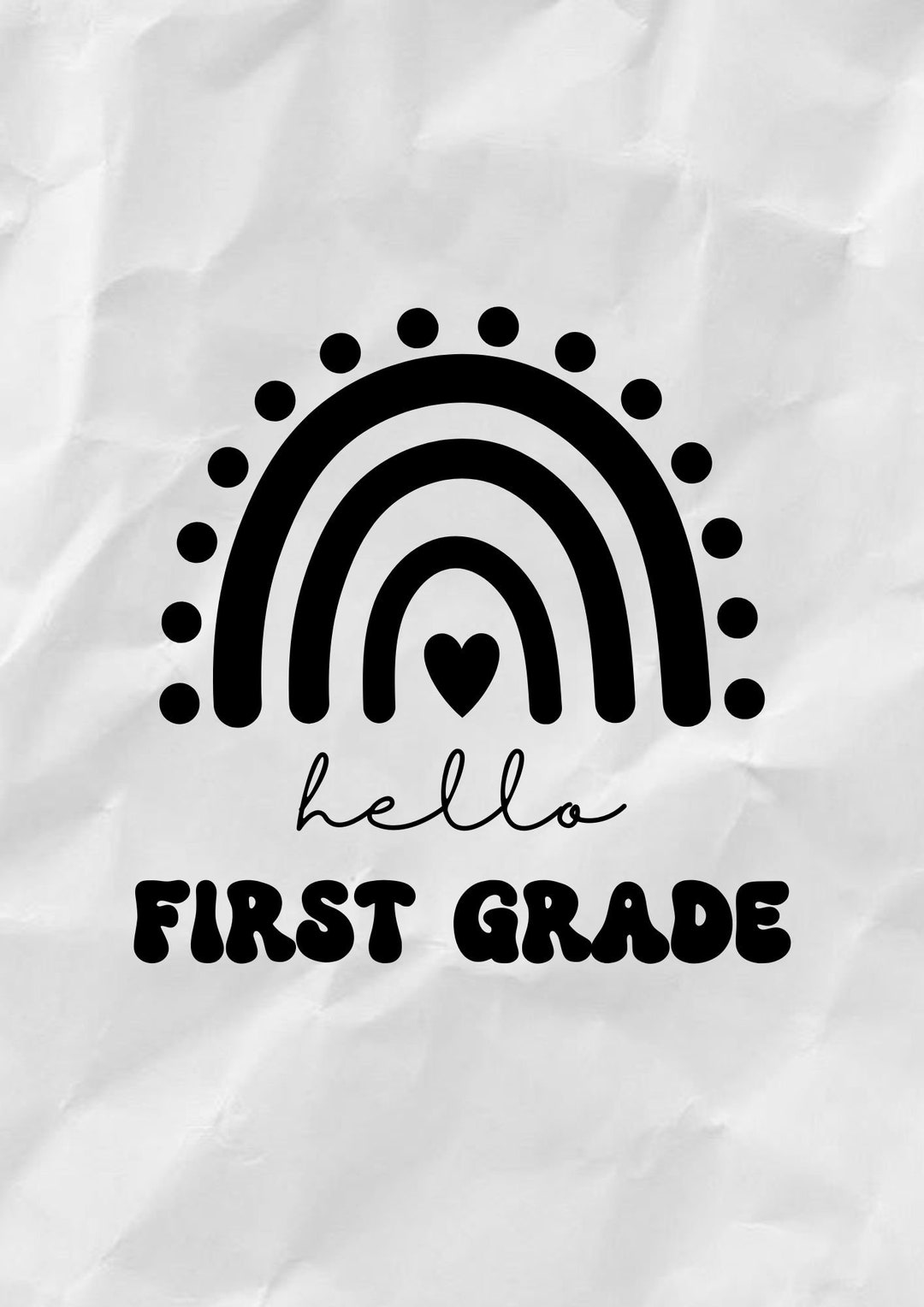 Hello 1st Grade SVG - Back-to-school Design, Instant Download, Digital ...