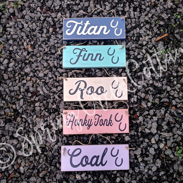 Horse Stall Signs - Etsy