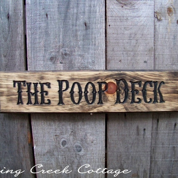 Poop Deck Sign - Etsy