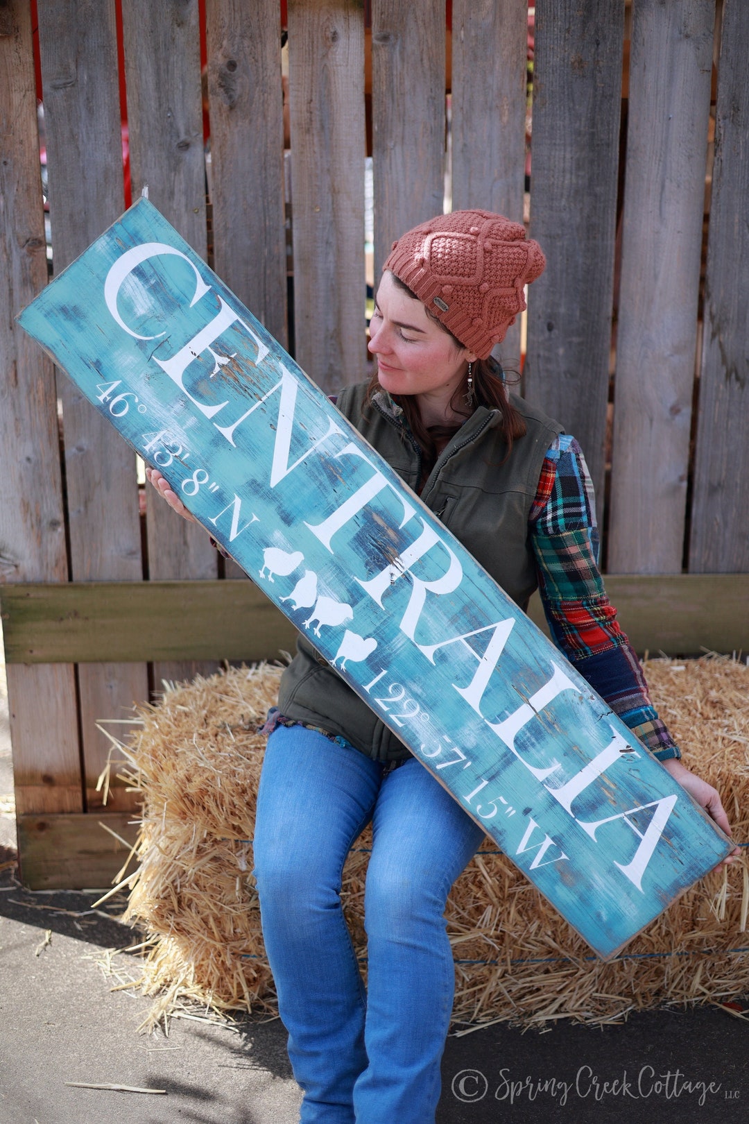 Farmhouse Signs GPS Coordinates Sign Personalized With Your Location ...