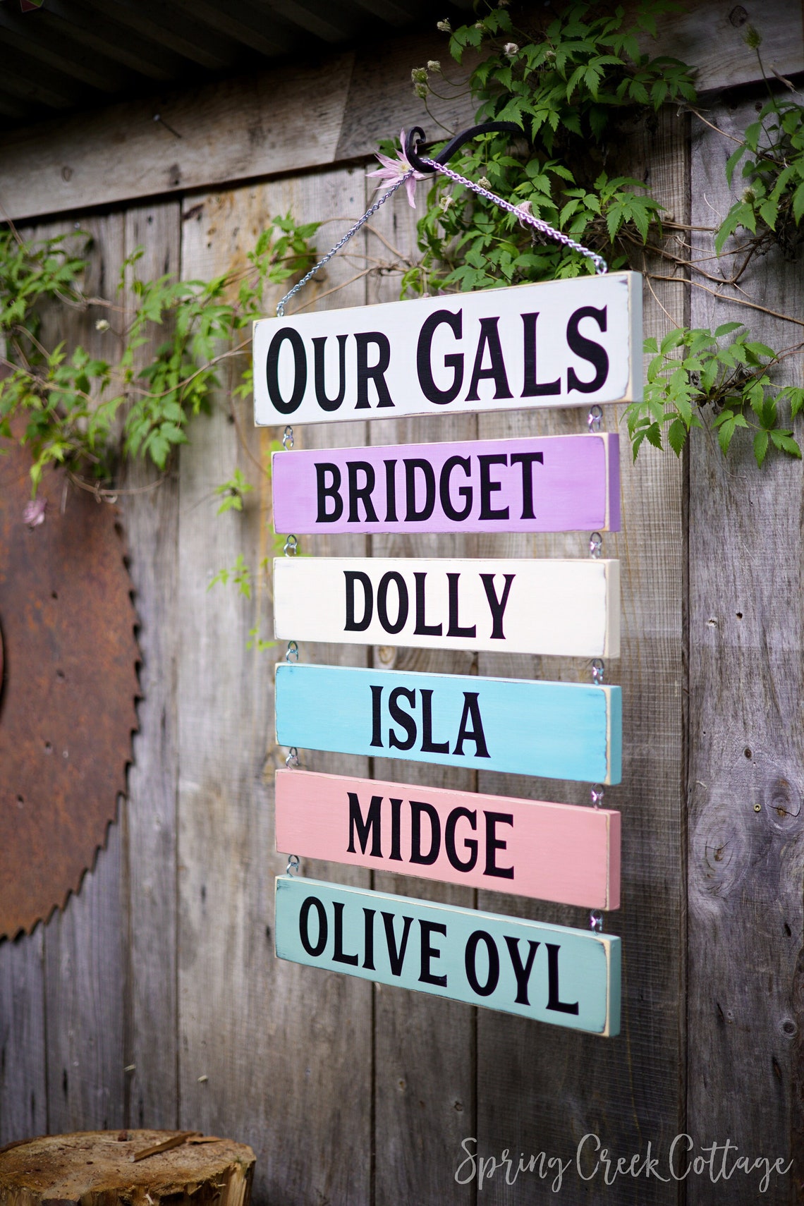 Personalized Goat Barn Sign Set: Hand-painted Rustic Wood - Etsy