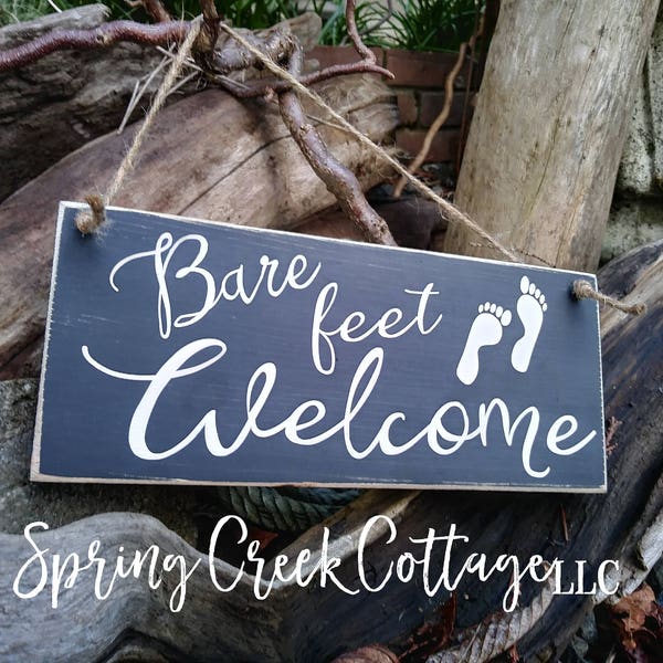 Bare Feet Sign - Etsy