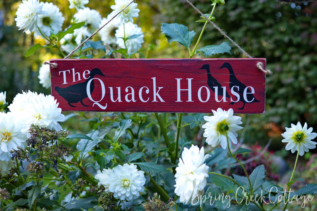 Duck Signs the Quack House Custom Wood Sign Beautifully Hand-painted on ...