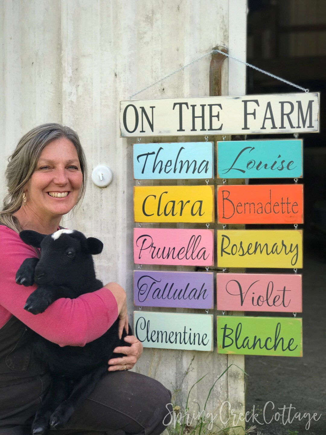 Personalized Barn Sign: Hand-painted Rustic Wood Coop Set - Etsy
