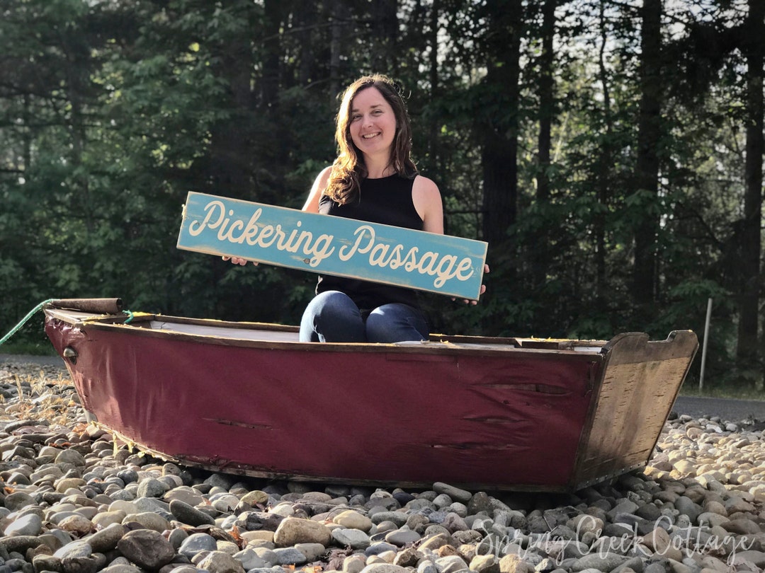 Hand-painted Custom Location Sign: Rustic Wood Plank Decor - Etsy