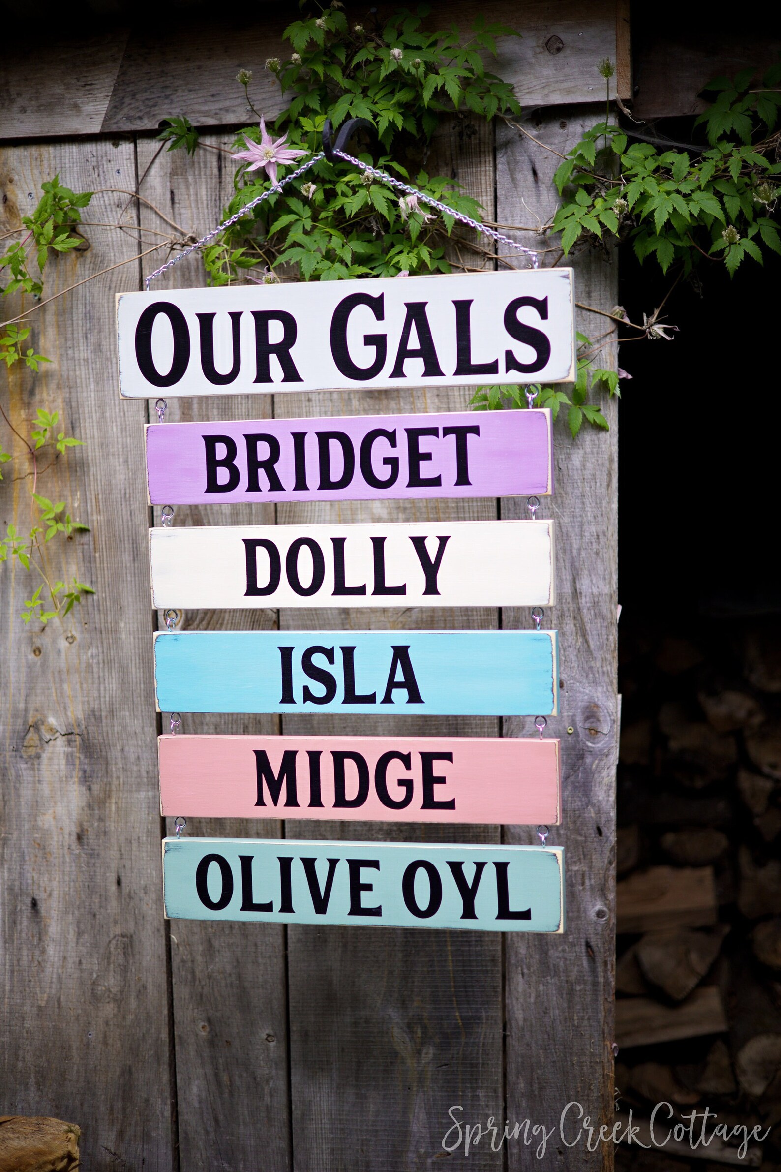 Personalized Goat Barn Sign Set: Hand-painted Rustic Wood - Etsy