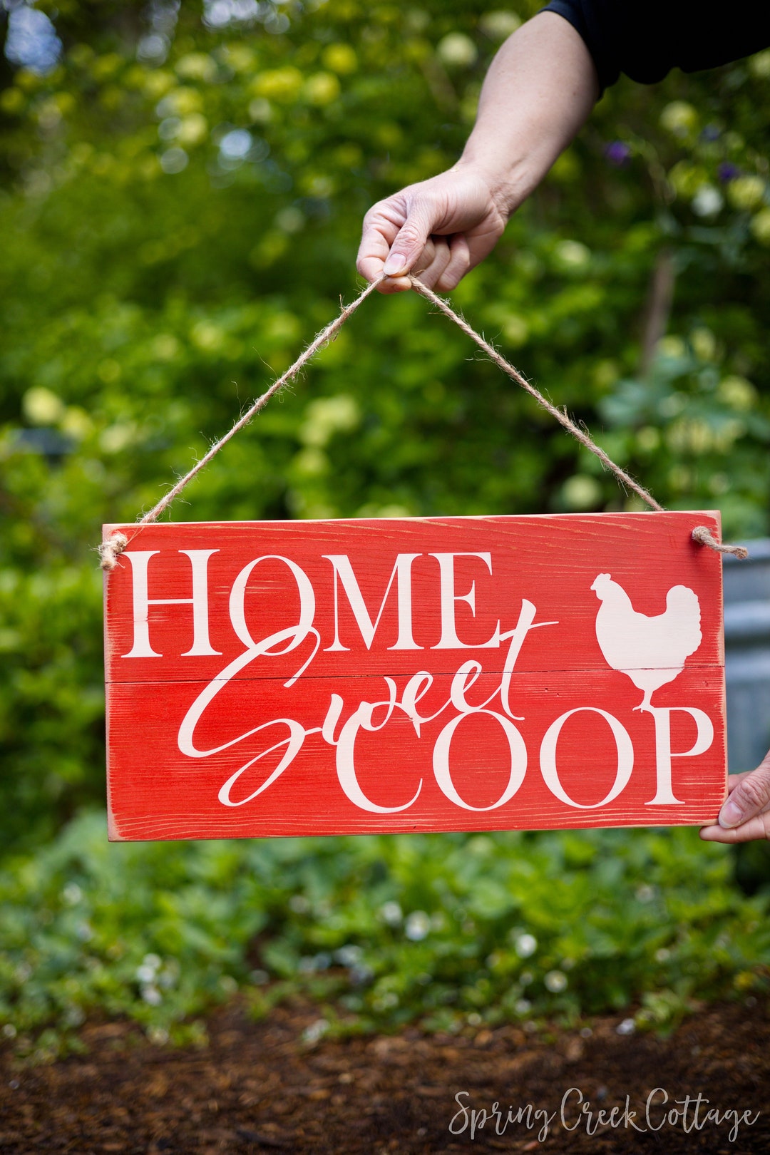 Hand-painted Chicken Coop Sign: Rustic Farmhouse Barnwood Decor - Etsy