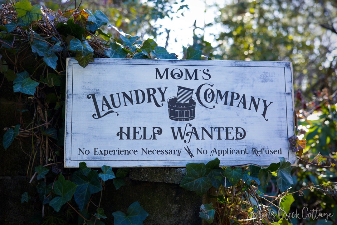 Wood Laundry Room Sign Farmhouse Plank Sign Mother's Day Gift ...