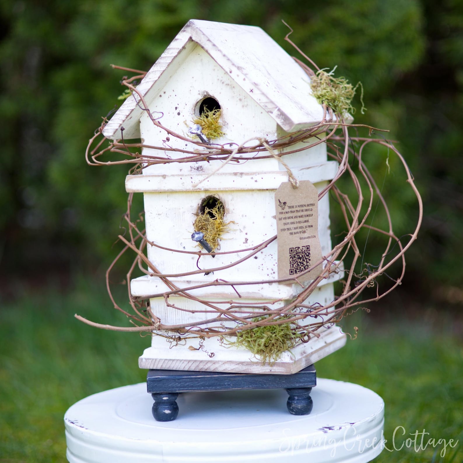 Hand-painted Rustic Bird House: Pacific Northwest Timber Porch Decor - Etsy