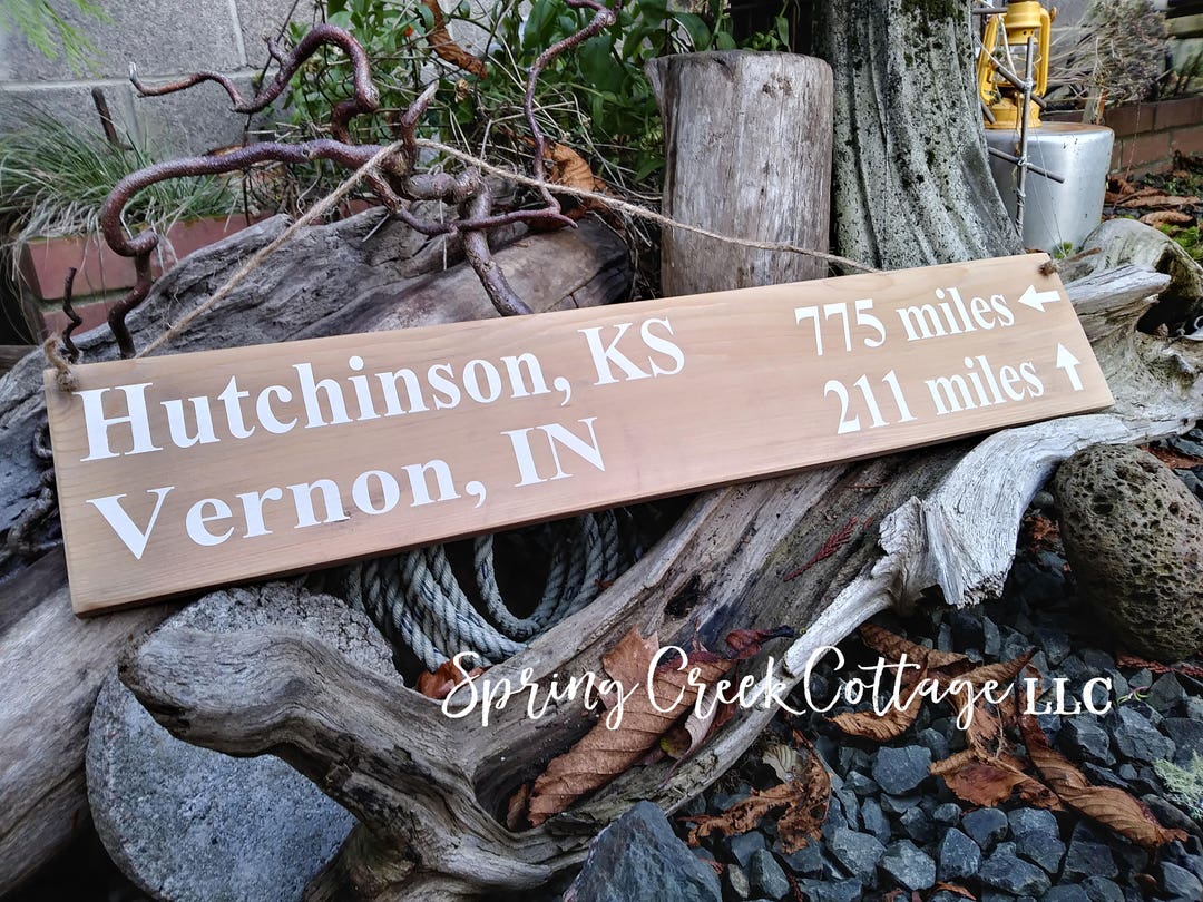 Personalized Wood Directional Signs, Custom Destination Sign ...