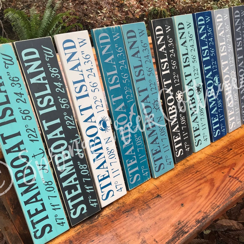 Wooden Navigation Signs - Etsy