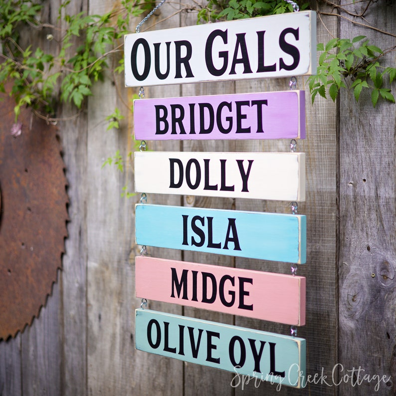 Personalized Goat Barn Sign Set: Hand-painted Rustic Wood - Etsy