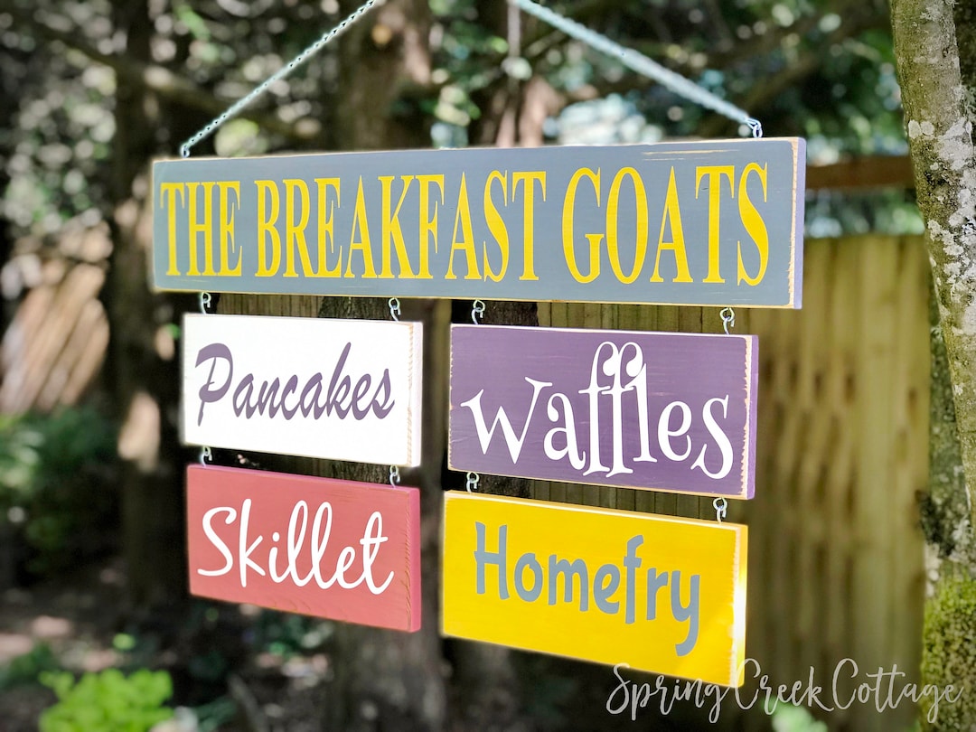 Personalized Goat Barn Sign Set Custom for Your Herd Beautifully Hand ...