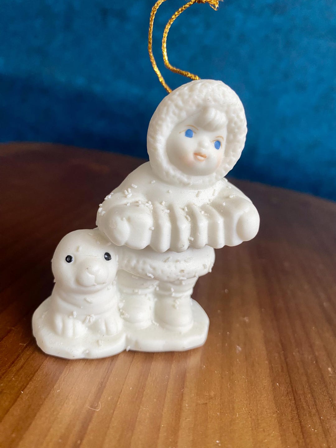 Vintage Snowbabies Snowbaby Eskimo Child With Seal Winter Hanging ...