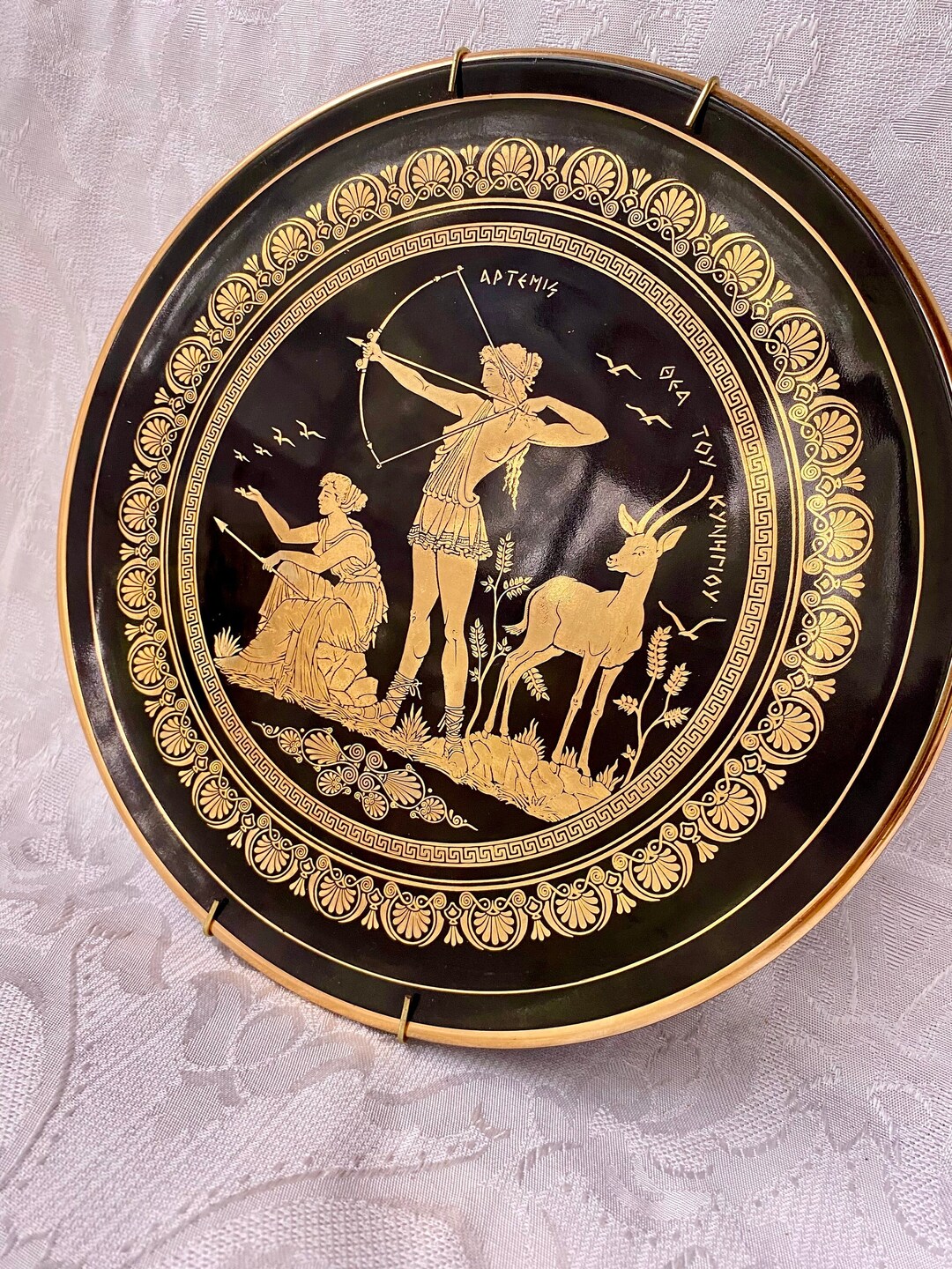 24K Gold Decorated Greek Mythology Scene Made in Greece - Etsy