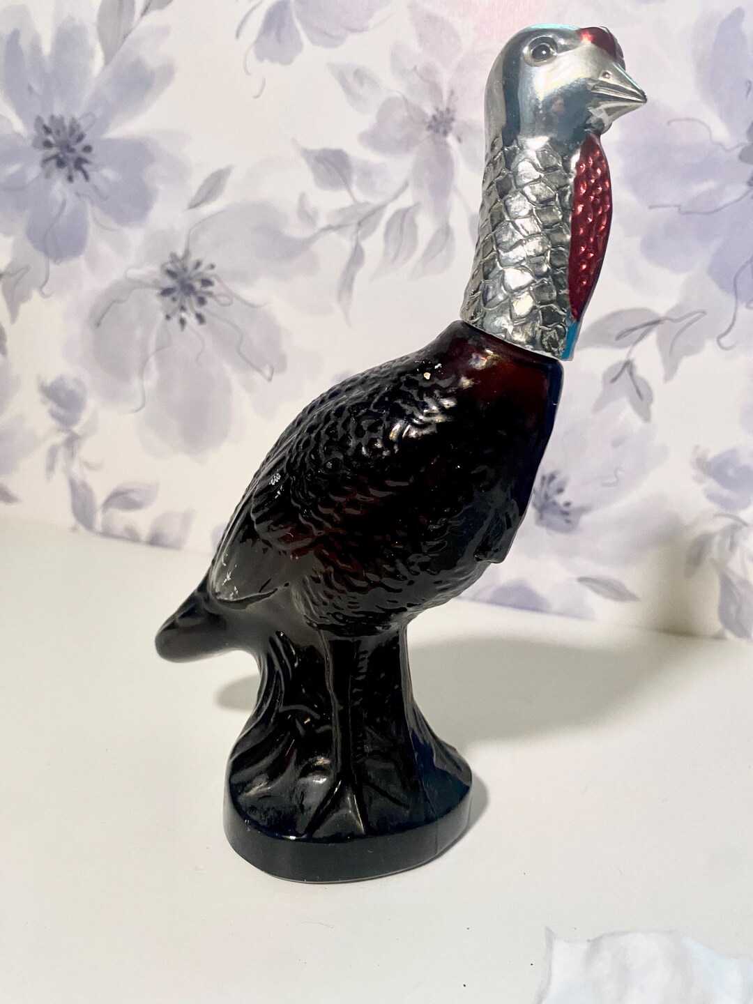 Avon Turkey Decanter Aftershave Empty Vintage Collectible Display Glass ...