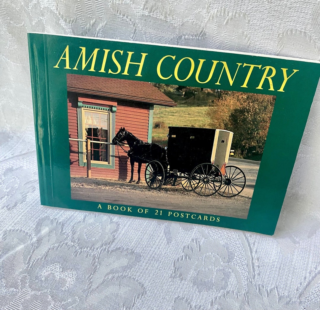 Vintage Amish Country Postcard Book - Etsy